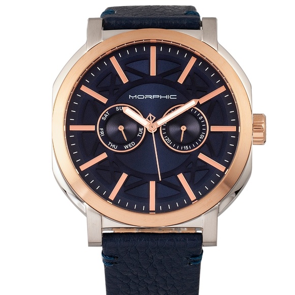 Morphic | Accessories | Mph626 Mens Genuine Leather Band Watch | Poshmark
